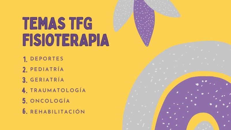 TFG en Fisioterapia: temas posibles y ejemplos 🙌
