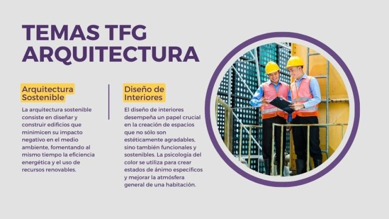 Temas y ejemplos de TFG de Arquitectura 🏛️ | Experto Universitario