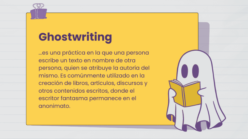 Qué es el ghostwriting 👻 y para qué sirven los ghostwriters